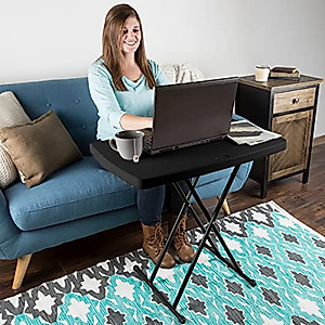 Everyday Home, Black Adjustable Folding Table