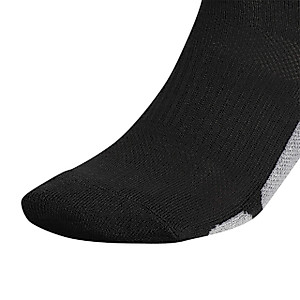 adidas Utility All Sport Over The Calf (OTC) Socks (1-Pair), Black/Light Onix Grey/White, Medium