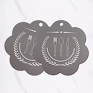 Induction Cooktop Protector Mat While Cooking 2 pcs Non Slip Pad Guard from Pollution Induction Cooker Protection Mat 10inches Flower Shape Grey Color Silicone Scratch Protector