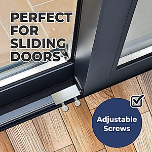 Window Locks, 10 Pack Window Locks for Vertical and Horizontal Windows, Sliding Window Locks, Adjustable Aluminum Window Stoppers, Window Security, No-Drill Install, Fits Tracks up to 3/16" Wide