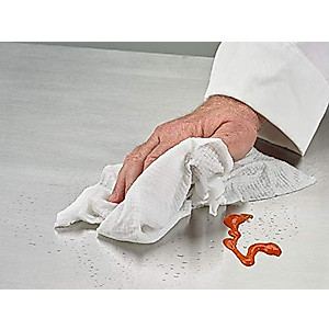 Mercer Culinary BLU Medium-Duty Compressed Foodservice Towel-50/Pack, 9-1/2 x 23-1/2, 50 Pack