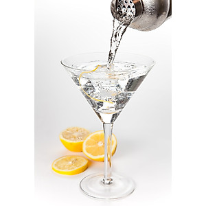 HIC Kitchen Cocktail Shaker, Stainless Steel, Mirror Finish, 3-Piece Set, 18-Ounces