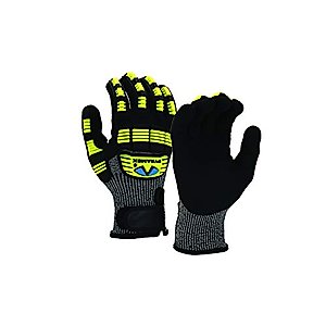 Pyramex GL610C Series Nitrile Gloves A5 Cut Thermo Plastic Rubber With Sandy Palm And Touch Screen Capability