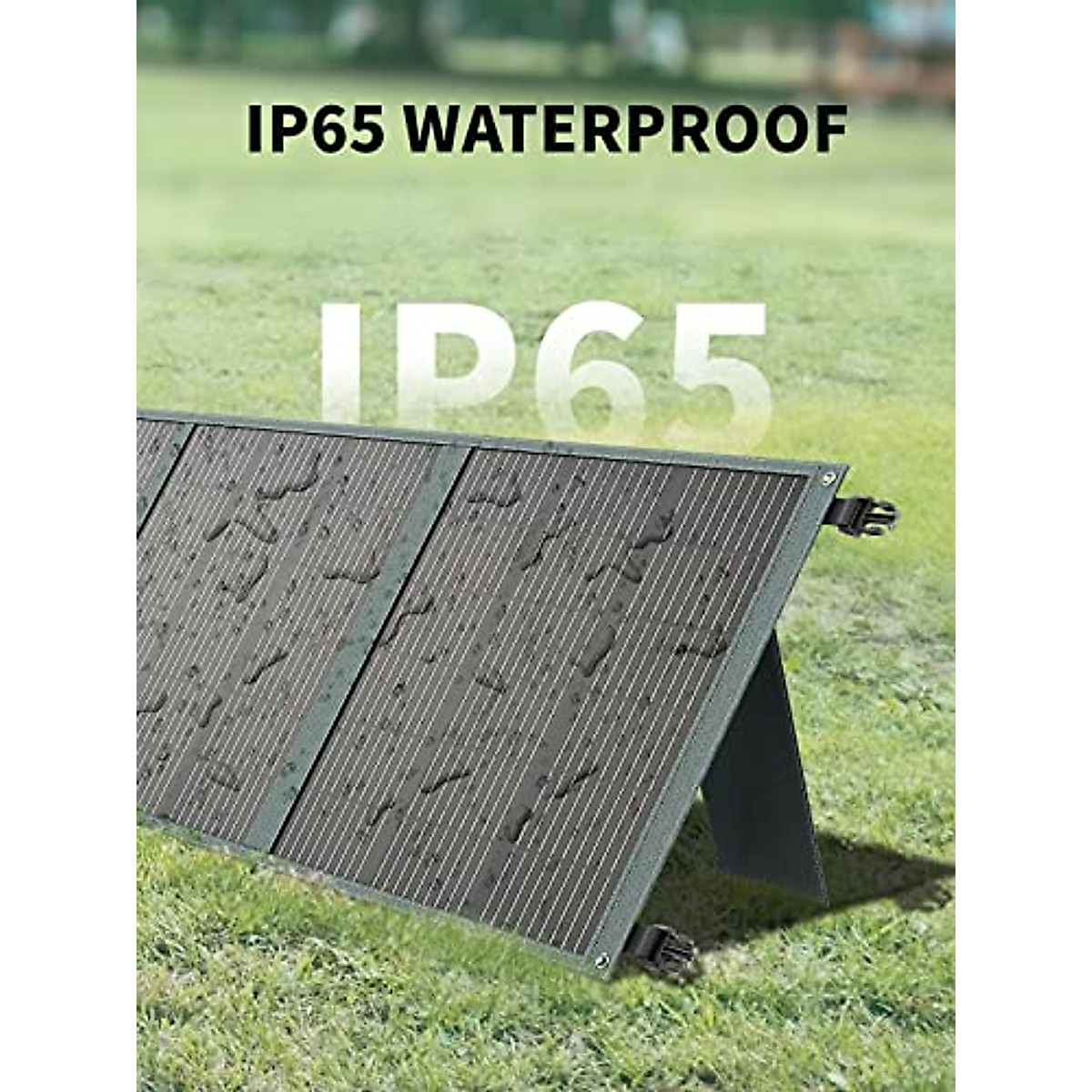 POWERWIN PWS220 220watt Foldable Solar Panel, Complete with Adjustable Kickstand, Waterproof Ip65 & Durable for Off The Grid Living