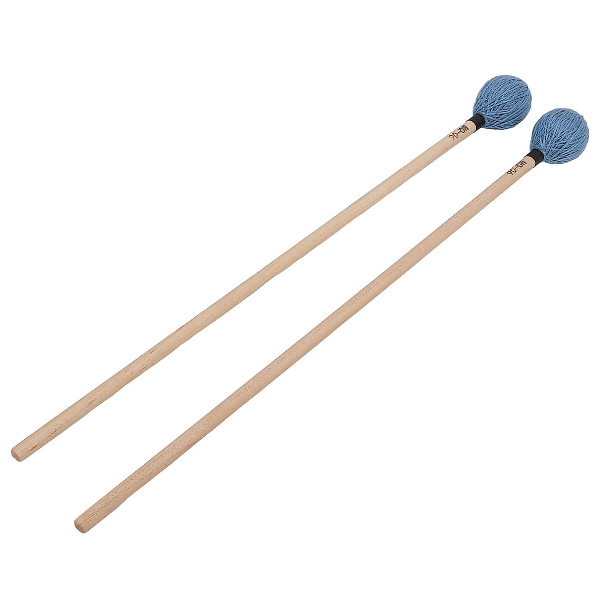 Keyboard Marimba Mallets, 1 Pair Soft Playing Yarn Head Mallet Replacement Comfortable with Maple Handle for Beginner for Percussion Instruments(blue)