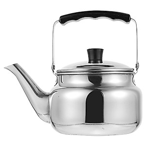Housoutil Teapot Warmer 1L Tea Kettle Stovetop, Stainless Steel Hot Water Tea Pot Boiling Water Kettle, Camping Tea Kettle for Stove Top Hot Water Kettle