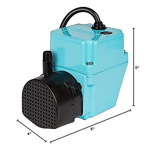 Little Giant 502103 300 GPH 115-Volt Manual Oil Filled Submersible Aluminum Direct Drive Submersible Pump, Blue, 2E-N