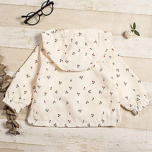 COTTON FAIRY Baby Girls Jackets Cherry Hoodie Coats 12 Months