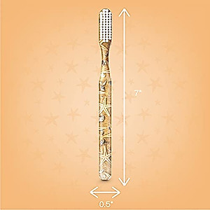 SMYL Toothbrush, Toothbrushes for Adults with Nylon Bristles, Oral Care and Plaque Removal, Day at The Beach Design, Pack of 4