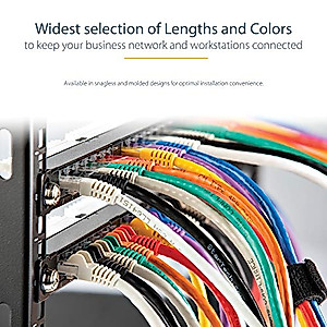 StarTech.com 4ft CAT6 Ethernet Cable - Black CAT 6 Gigabit Ethernet Wire -650MHz 100W PoE RJ45 UTP Network/Patch Cord Snagless w/Strain Relief Fluke Tested/Wiring is UL Certified/TIA (N6PATCH4BK)