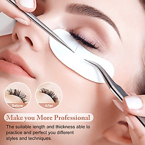 50 Pairs Practice Eyelashes Training Lashes Self-adhesive Practice Lashes Eyelash Strips for Training Eyelash Extension Makeup Beginners Beauty Salon