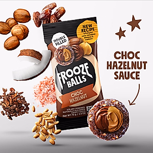 Frooze Balls Double-Filled Energy Balls Variety Pack - (6 bags, each with 5 balls) Healthy Vegan Snacks, Gluten-Free