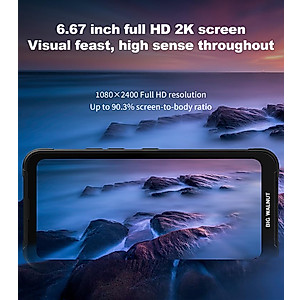 Big Walnut Rugged Smartphone, B1 Unlocked 5G Cell Phone with PTT Button, Android 12, IP68 Waterproof, 4GB+64GB, 8000mAh Battery, 64MP Main Cam,24MP Night Vision，120dB Loudspeaker, Dual SIM, NFC