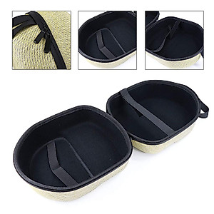 MASiKEN Precious Carrying Case for Oculus Quest VR Gaming Headset and Controllers - EVA HardCase with Inner Mesh Pocket for Oculus Quest Accessories (Yellow)