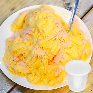 Shaved Ice Molds Clear Reusable Shaved Ice Container Cup Ice Bucket Refillable Making Model with Lid Multifunctional Ice Cup for Cocktails/Cool Drinks/Smoothies/Snow Cones