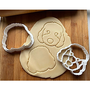 Sweet Prints Inc Set of 2 Mini Sheepadoodle Dog Cookie Cutter - Dishwasher Safe (4")