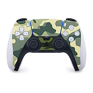 ITS A Skin Skins Compatible with Sony Playstation 5 Console Disc Edition - Protective Decal Overlay Stickers wrap Cover - Green Camo Original Camouflage