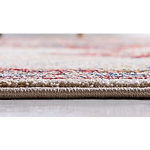 Unique Loom Utopia Collection Traditional Classic Vintage Inspired Area Rug with Warm Hues, 2' 2" x 3' 1" Rectangle, Cream/Blue