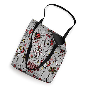 Stranger Things Demogorgon Hellfire Club Pattern Tote Bag