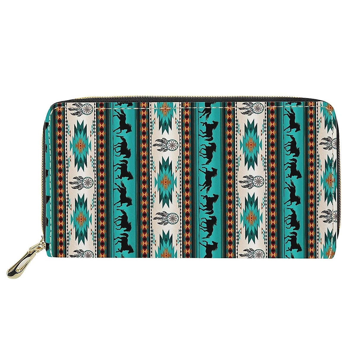 JEOCODY Cute Animal Dog French Bulldog Women Wallet Large Long Purse Phone Card Holder Clutch Gift for Girls Coin Pouch