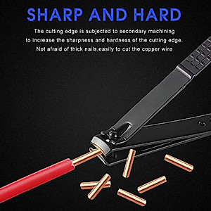 Manicure Kit Nail Clippers Set Stainless Steel Professional Pedicure Black 8 in 1 Grooming Nail Scissors Cutter Ear Pick Tweezers Scissors Eyebrow Nail file for Man&Women gift (black/red_8in1)