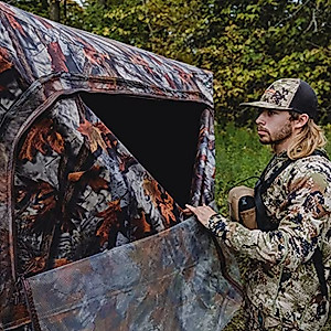 Barronett Blinds GR351BT Grounder 350 Pop up Portable Blind, Woodland Camo