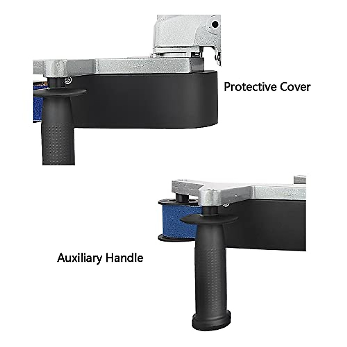 EQCOTWEA 110V Stainless Steel Pipe Tube Polisher, Portable Belt Sander with 40x760mm Belt, Adjustable Speeds Round Pipe Drawing Machine