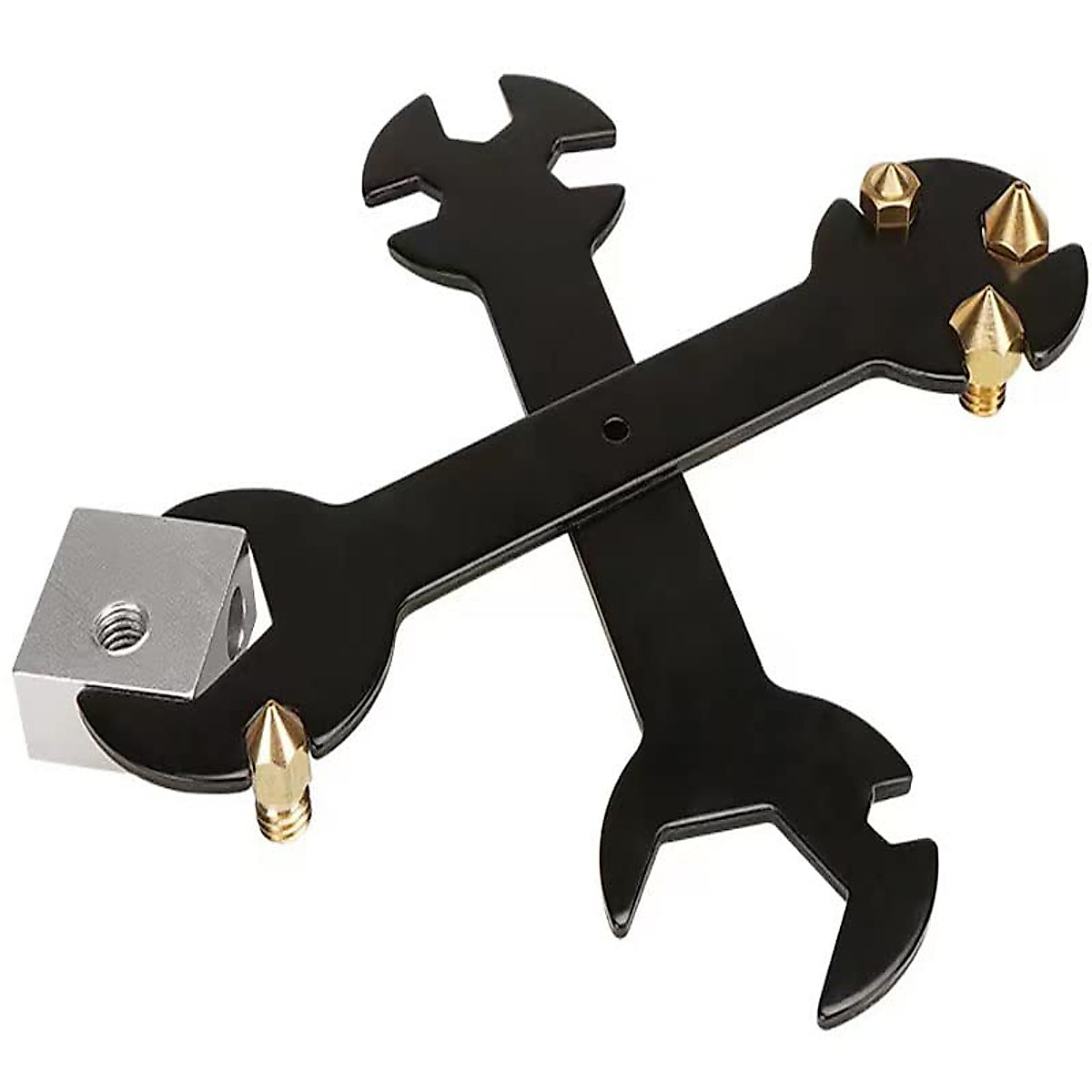 AIMPGSTL 3D Printer 5 in 1 Multi-Function Wrench Tool for Fixed Mk8 Ender 3 Brass Nozzle 3D Printer Accessories