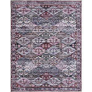 Unique Loom Mangata Collection Area Rug - Maya (Rectangular 10' 6" x 13' 0", Multi/ Blue)