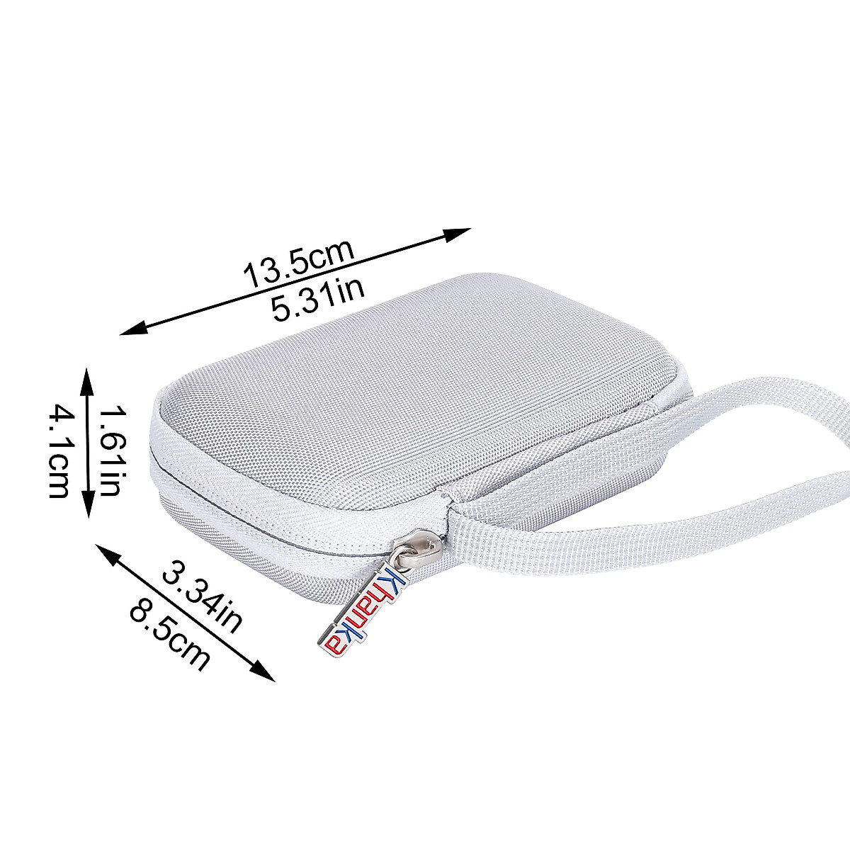 Khanka Hard Travel Case Replacement for Anker 621 622 633 Magnetic Battery (MagGo), 5000mAh 10000mAh Magnetic Wireless Portable Charger, Case Only (White)