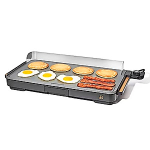 Beautiful 12" x 22" Extra Large Griddle, by Drew Barrymore (Oyster Gray)