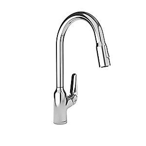 hansgrohe Focus N Chrome High Arc Kitchen Faucet, Kitchen Faucets with Pull Down Sprayer, Faucet for Kitchen Sink, Chrome 71800001