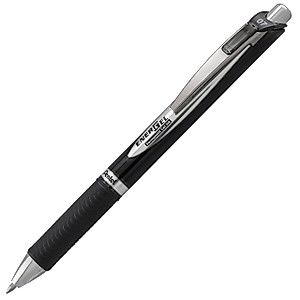 Pentel EnerGel Pro Permanent Gel Ink Pen, (0.7mm) Medium Point, Black Ink, 2-Pk (BLP77BP2A)
