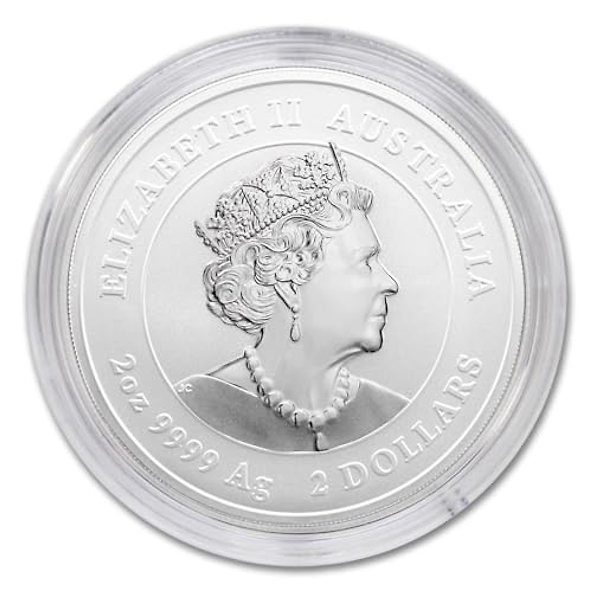 2023 P 2 oz Silver Australian Lunar Series III Year of the Rabbit Coin (in Capsule) Brilliant Uncirculated $2 Seller BU