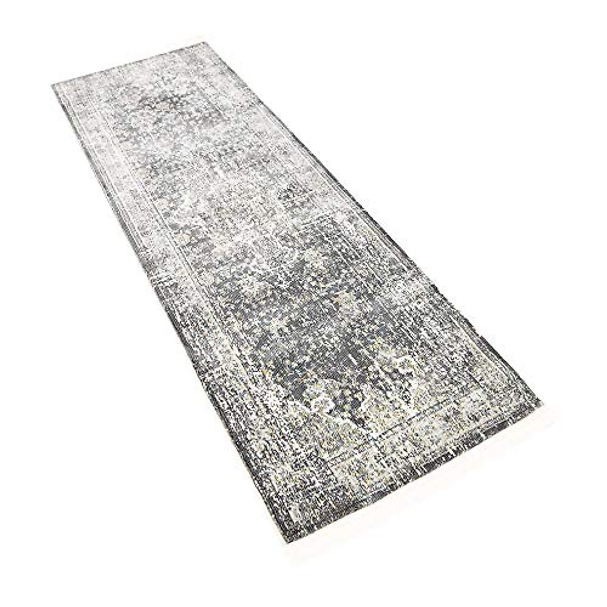 Unique Loom Baracoa Collection Area Rug - La Cabana (2' 2" x 6' 1" Runner, Fume Gray/ Brown)