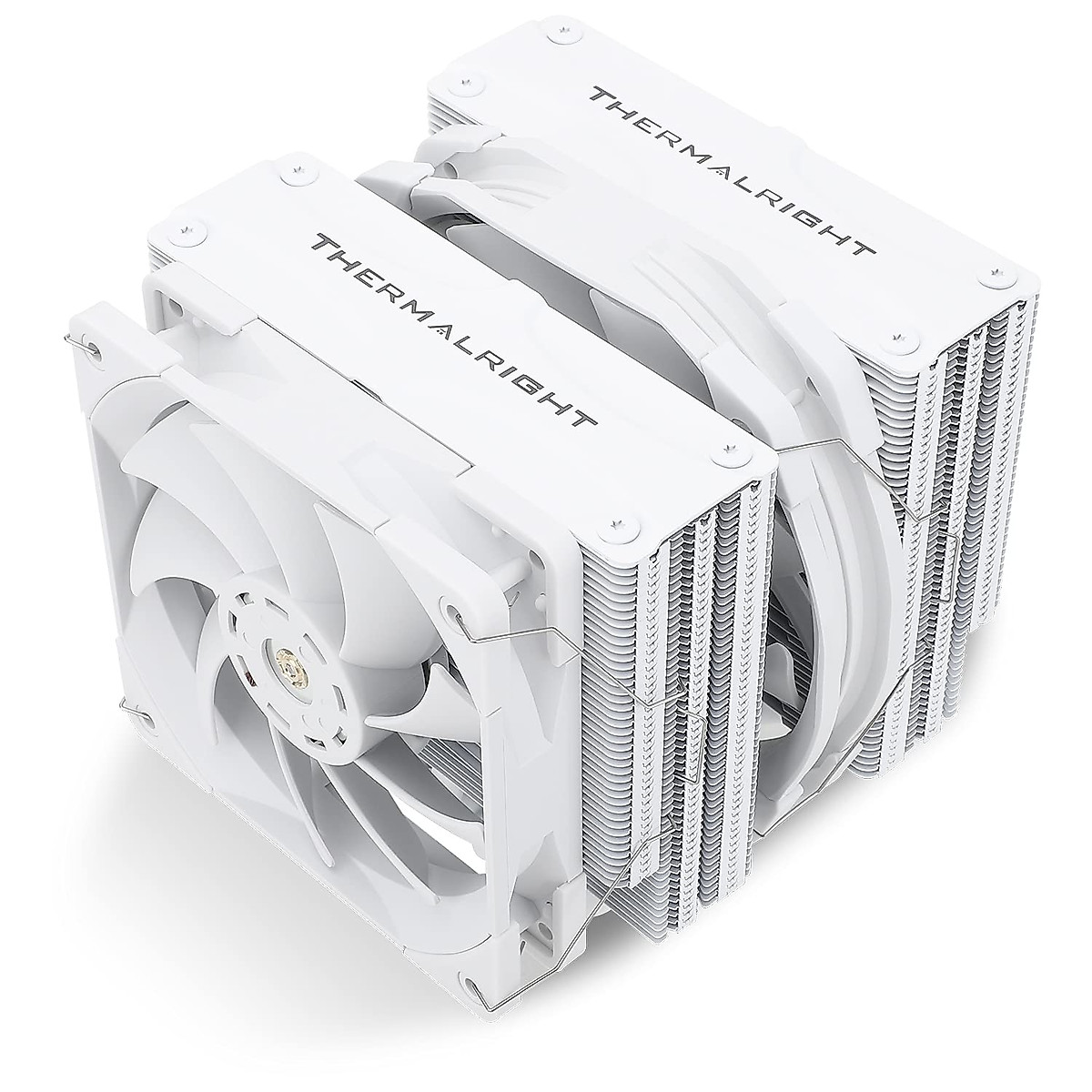 Thermalright FC140 White CPU Air Cooler, 5 Heat Pipes, TL-D14X-W and TL-C12PRO-W PWM Fan, Aluminium Heatsink Cover, AGHP Technology, for AMD AM4/Intel LGA 1700/1150/1151/1200/2011/2066