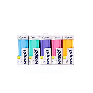 Pink Wrap'd Reusable Silicone Lunch Burrito Flatbread Wrap Holder Container Alternative to Beeswax Wraps Cling Wrap