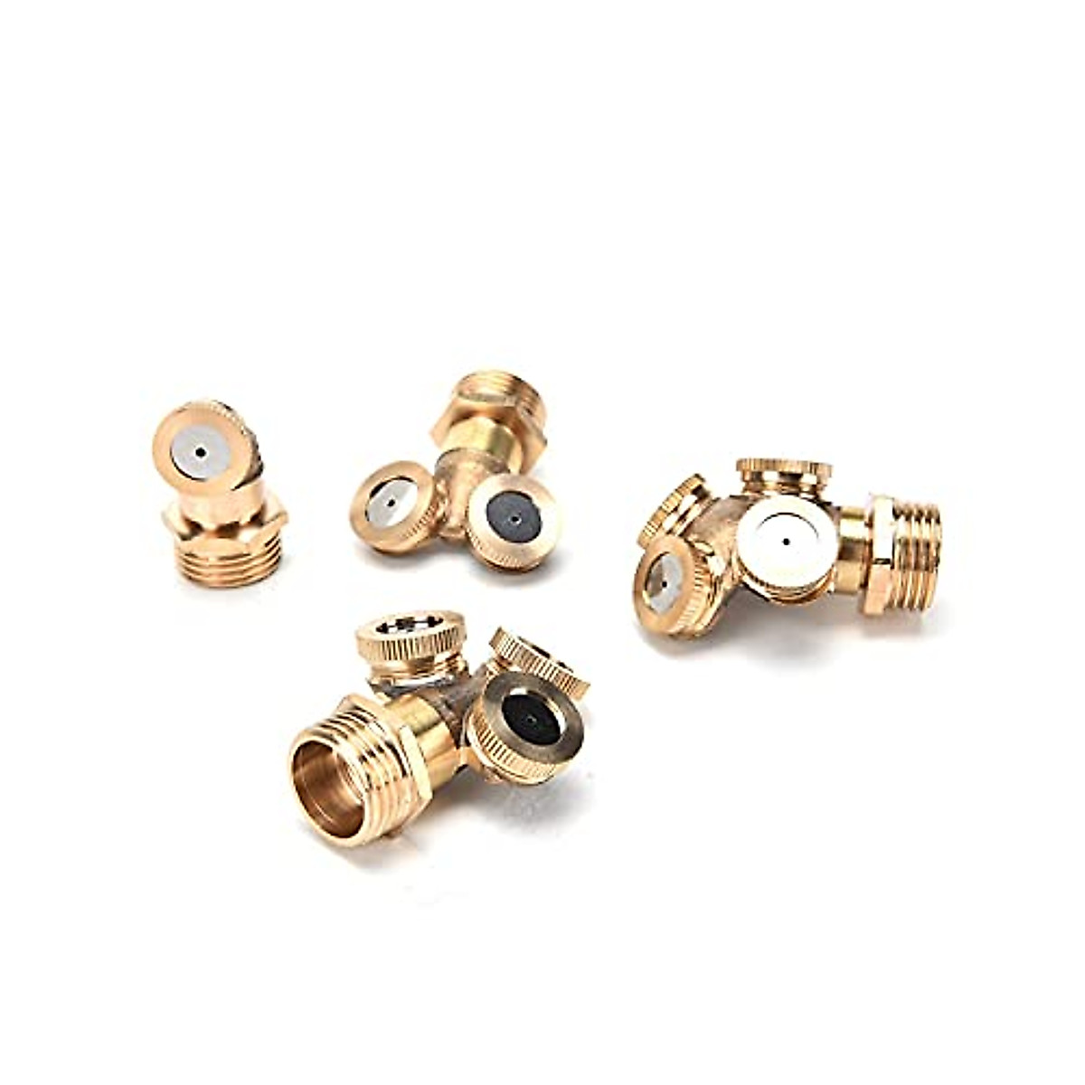 DENOME 2PC Brass Misting Nozzles High Pressure Atomizing 1/2 in BSPF 2 ...