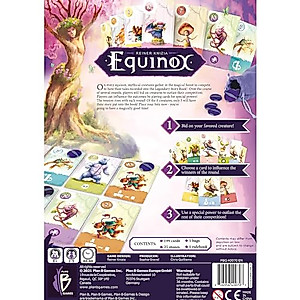 Plan B Games Equinox Board Game (Purple Version) - Strategic Betting and Creature Competition Game, Fun Family Game for Adults and Kids, Ages 10+, 2-5 Players, 40-60 Minute Playtime, Plan B Games