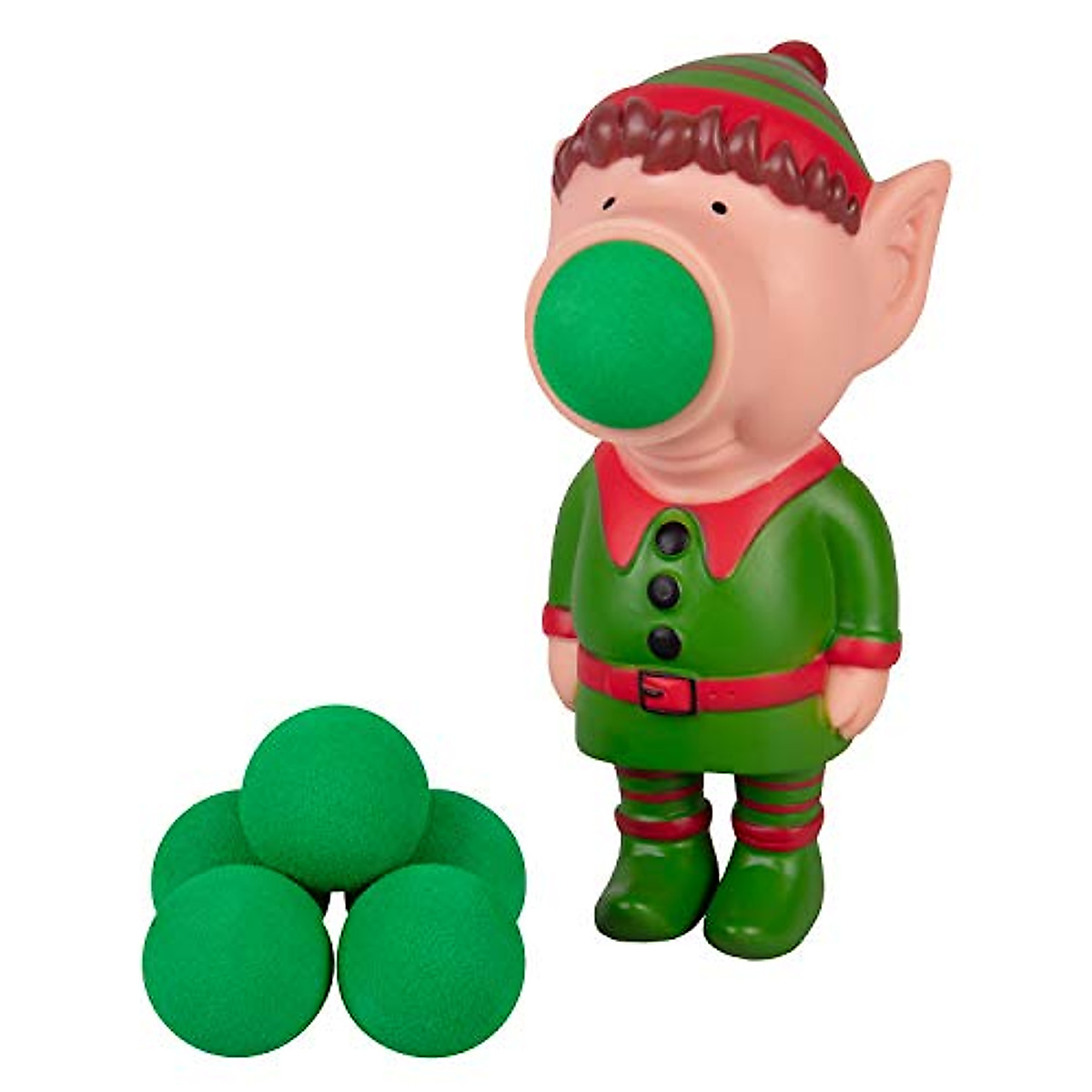 Hog Wild Holiday Elf Popper Toy - Shoot Foam Balls Up to 20ft for Kids