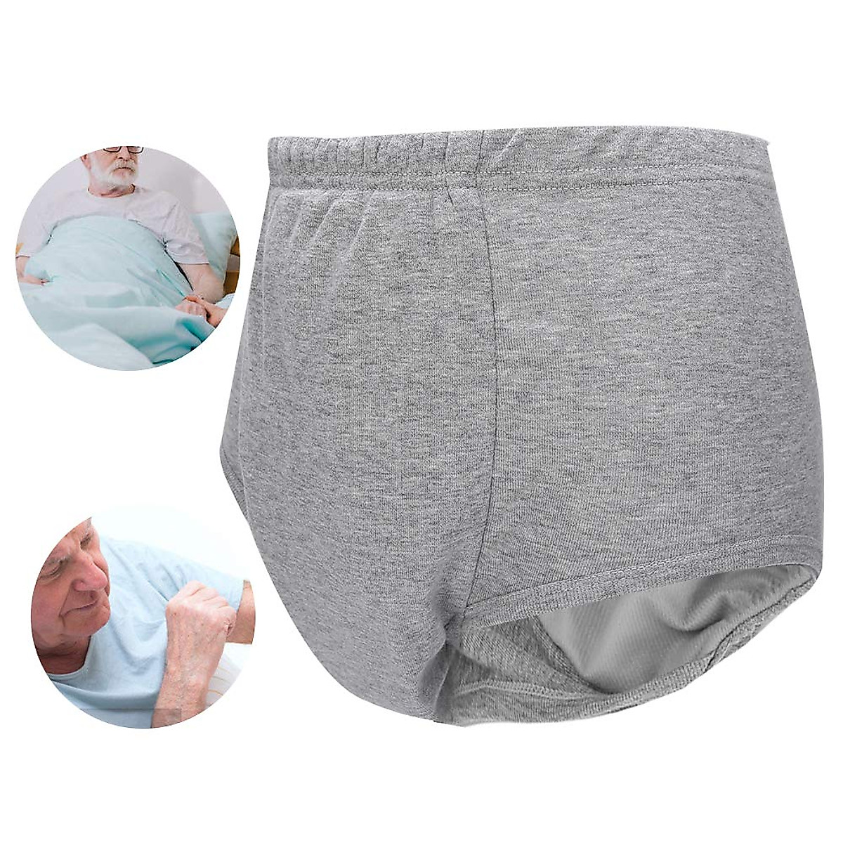 Adult Cloth Diaper, Soft Cloth Diapers for Adults Elderly Cloth Diaper Nappy Care Incontinence Care Panties Reusable Cloth Diaper Cover Washable Underwear for Elderly Patients Pregnant Women Pants (L)