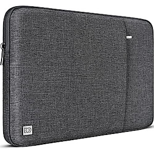 DOMISO 15.6 inch Laptop Sleeve Case Waterproof Carrying Bag for 15.6" Yoga 730 IdeaPad 530S ThinkPad L580/Flex 4 5/ASUS ROG Zephyrus GX501/Dell New Latitude 3590/HP EliteBook, Dark Grey