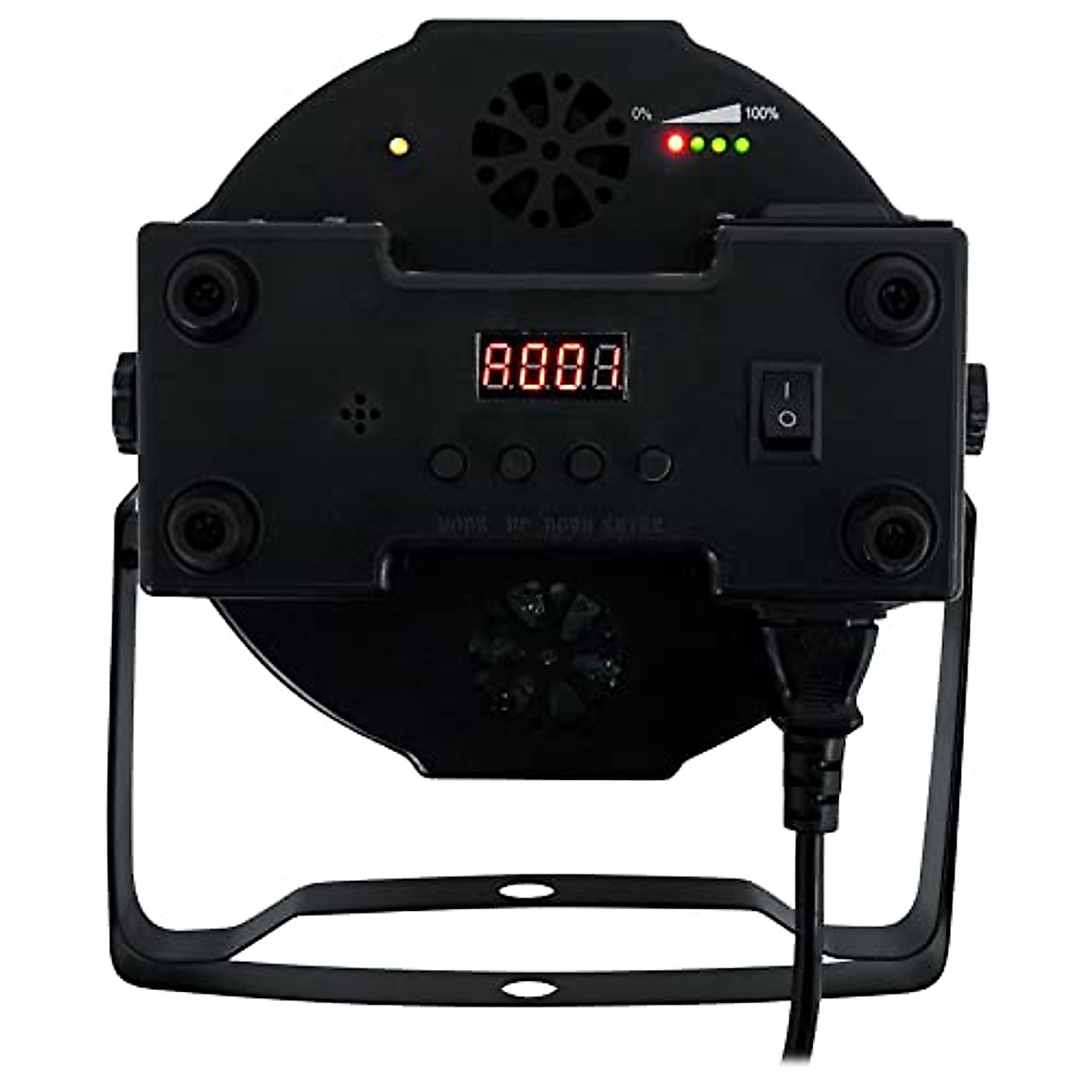 Rockville Battery PAR 61 Black RGBWA+UV Rechargeable Stage Wash Light, DMX Control, Sound Activated, Includes Remote, Up to 18 Hours Battery Life, Perfect for DJ Events, Parties,