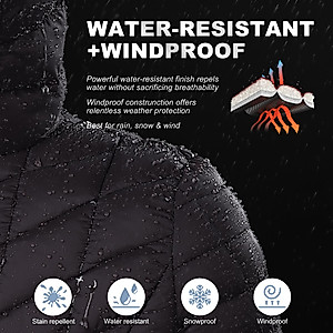 Outdoor Ventures Women's Hooded Lightweight Warm Winter Padded Long Puffer Coat-XL,36"