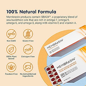 Membrasin 30 Day Vitality Pearls Natural, Estrogen-Free Oral Vaginal Moisture Supplement and Topical Vulva Cream, Provides Relief from Feminine Dryness, Burning, Irritation, and Itching