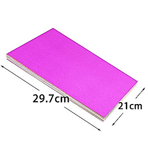 UPlama 40PCS Ultra Glitter Cardstock Heavy Paper 250gsm A4 Size Creative Handmade Decorative Card For DIY Gift Box Wrapping Birthday Party Decor Scrapbook,10 Colors 250gms