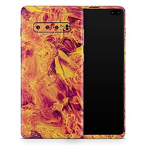 DesignSkinz Liquid Abstract Paint Remix V62 Protective Vinyl Decal Wrap Skin Cover Compatible with The Samsung Galaxy S20 (Screen Trim & Back Glass Skin)