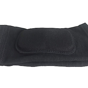 LUNA VOW 1 Pair Protective Knee Pads Non-slip Breathable Elastic Knee Sleeve Pad Protector for Volleyball Dance Basketball Baseball Wrestling Cycling Skiing (Black)