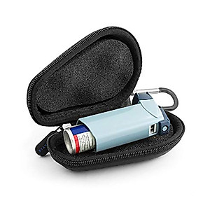 Casematix Asthma Inhaler Medicine Travel Case to Protect Portable Inhalers from Dust and Dirt , Does Not Include Inhaler