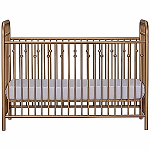 Little Seeds Monarch Hill Ivy Metal Crib, Gold